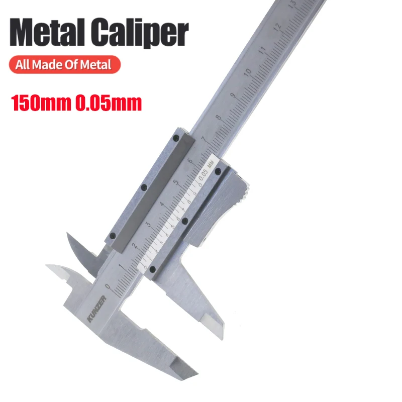 Full-matel-self-lock-Vernier-Caliper-6-Inch-150mm-High-carbon-Steel ...