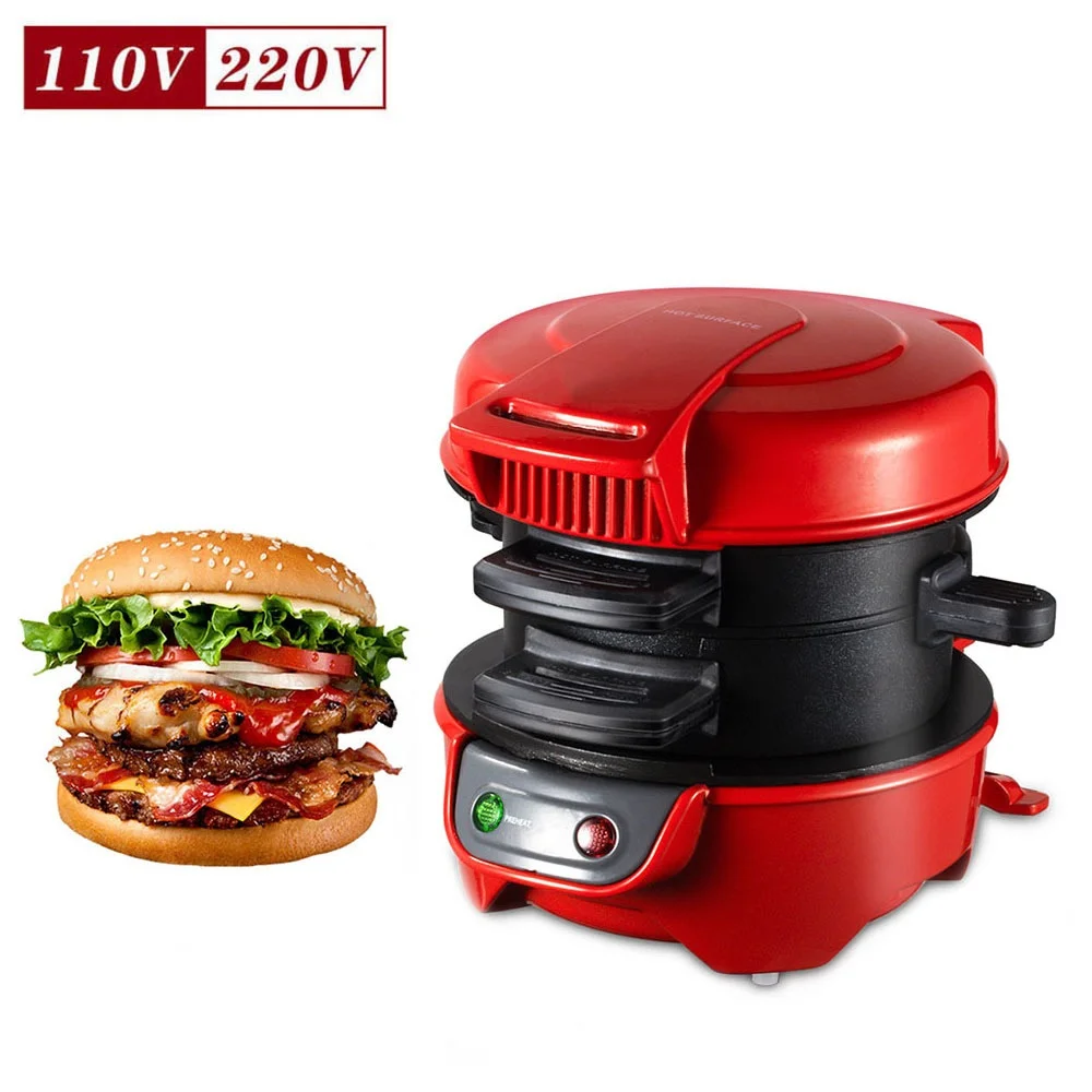 Mini-Electric-Burger-Sandwich-Maker-Machine-Non-Stick-220V-110V-Toaster ...