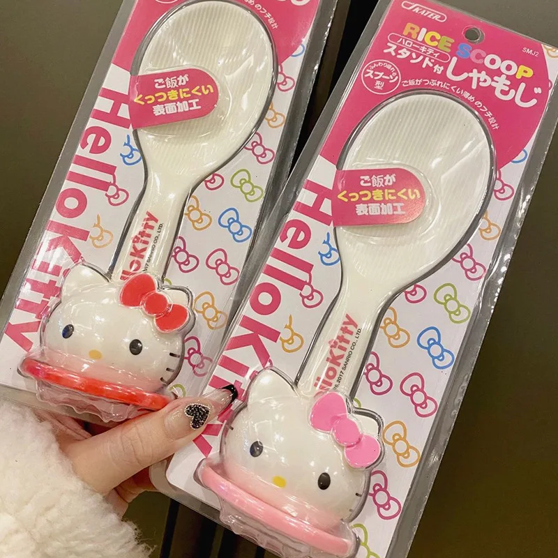 New-Sanrio-Hello-Kitty-Stand-Up-Rice-Spoon-Non-Stick-Plastic-Rice ...