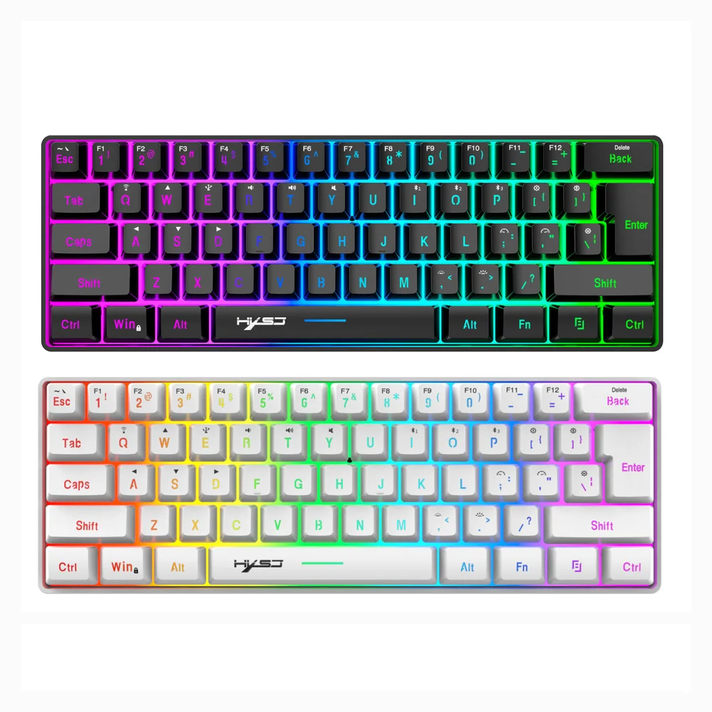 L500-Gaming-Keyboard-61-Keys-Compact-Wired-Wireless-Connection-Computer ...