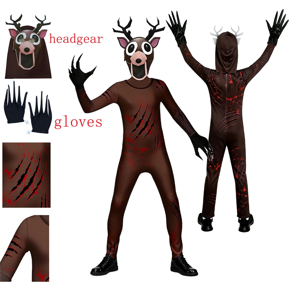 Halloween Costume for Kids Horry Game 99 Nights in The Forest Cosplay ...