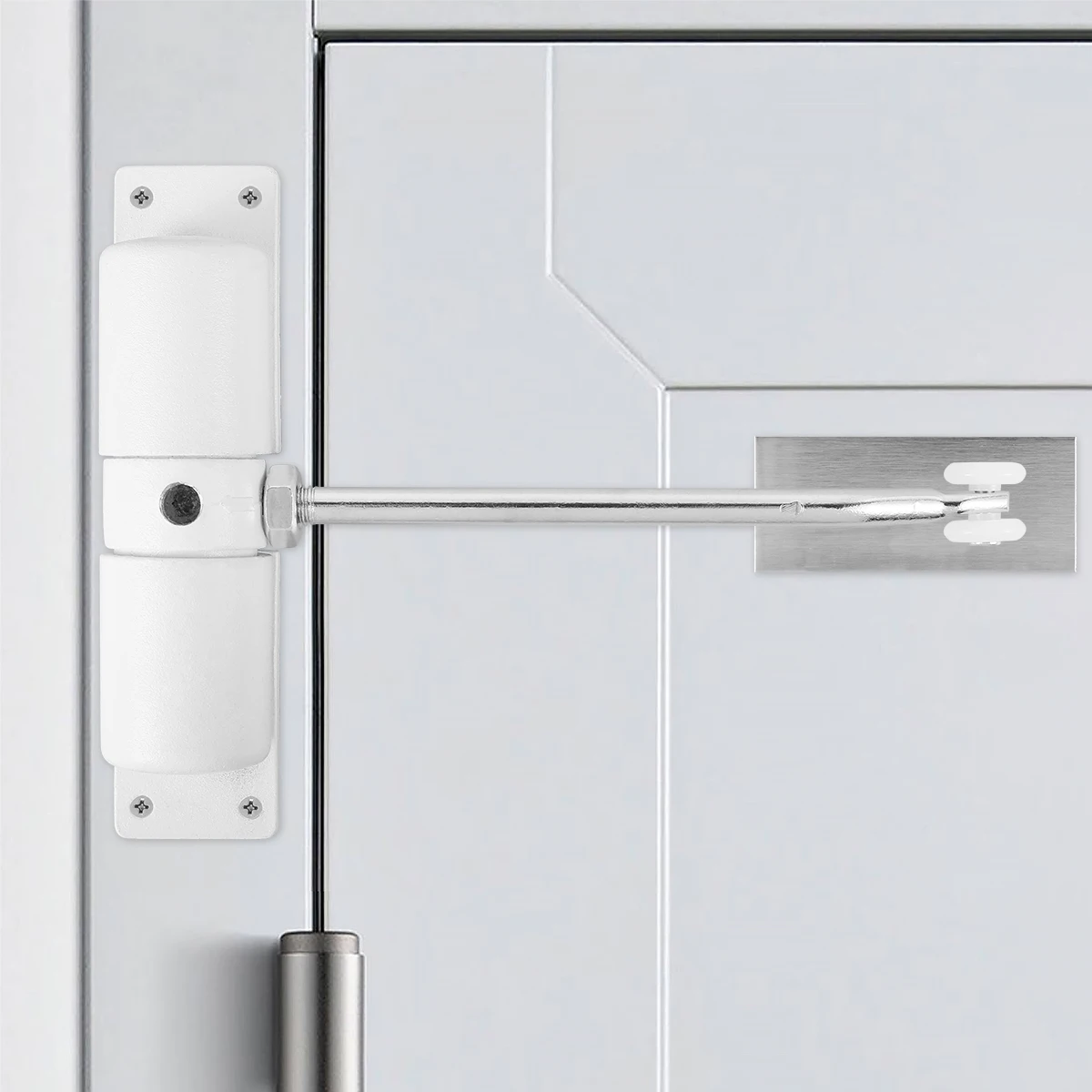 Automatic Spring Door Closer 90 Degrees Position Stop Buffer Speed ...