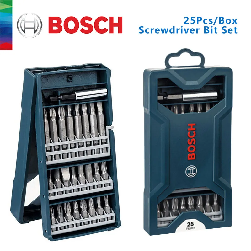 BOSCH-25PCS-Electric-Srewdriver-Set-Hand-Tool-Kit-Home-DIY-Drill-Bits ...