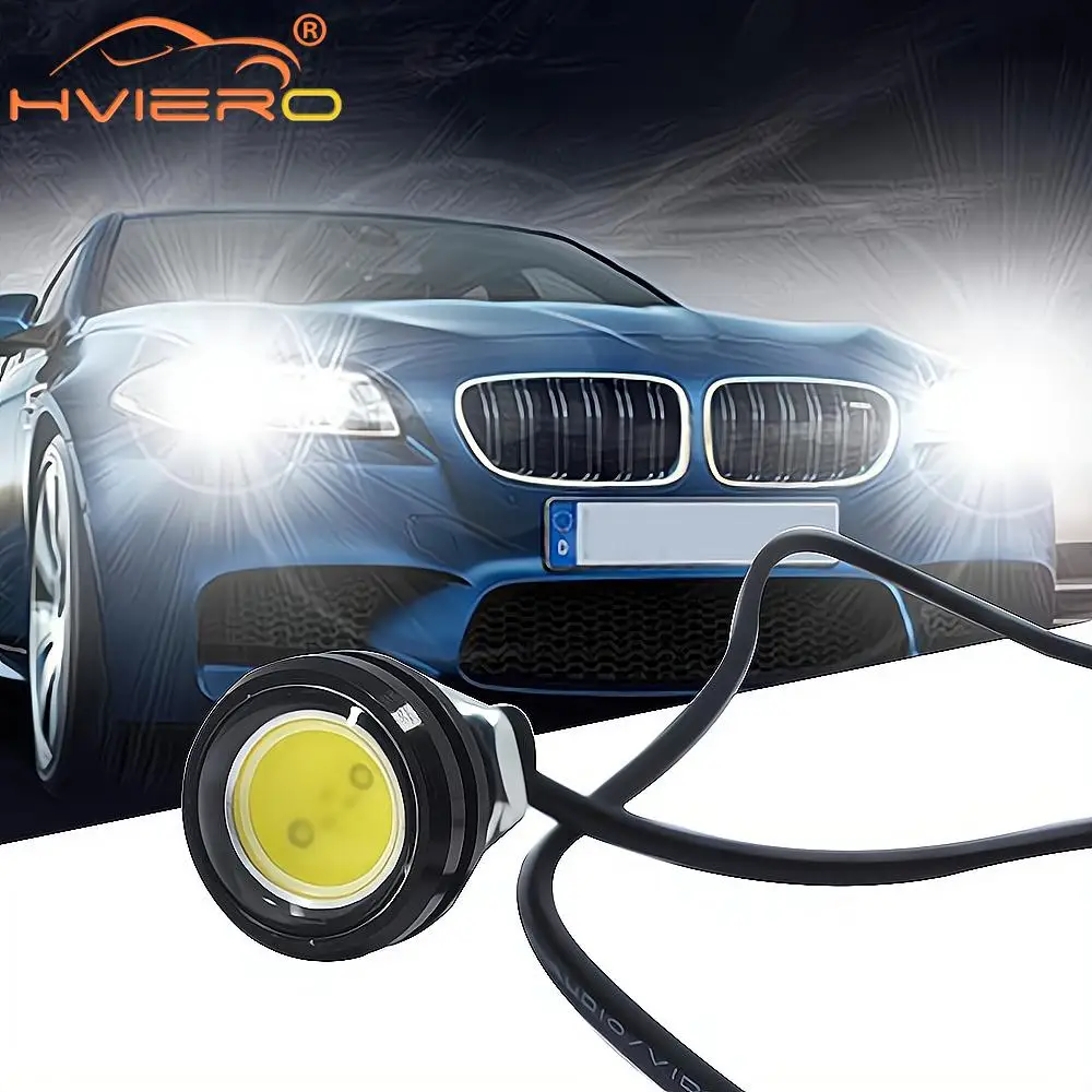 1X-White-Red-Blue-18mm-23mm-12V-Eagle-Eye-Light-Daytime-Running-Backup ...