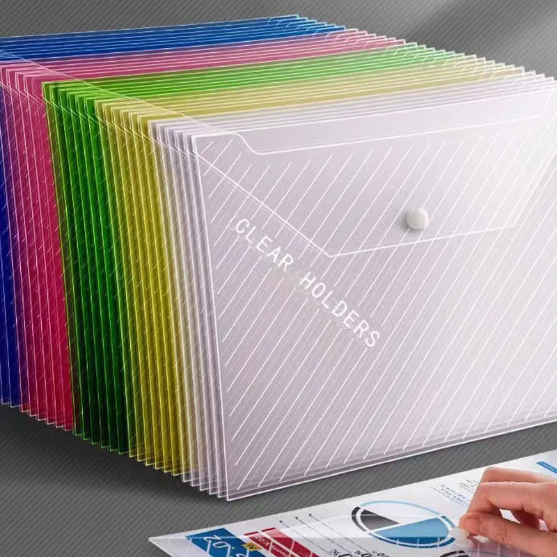 10/20 Paper Bag Plastic Waterproof Large Capacity Color Mixing Random ...