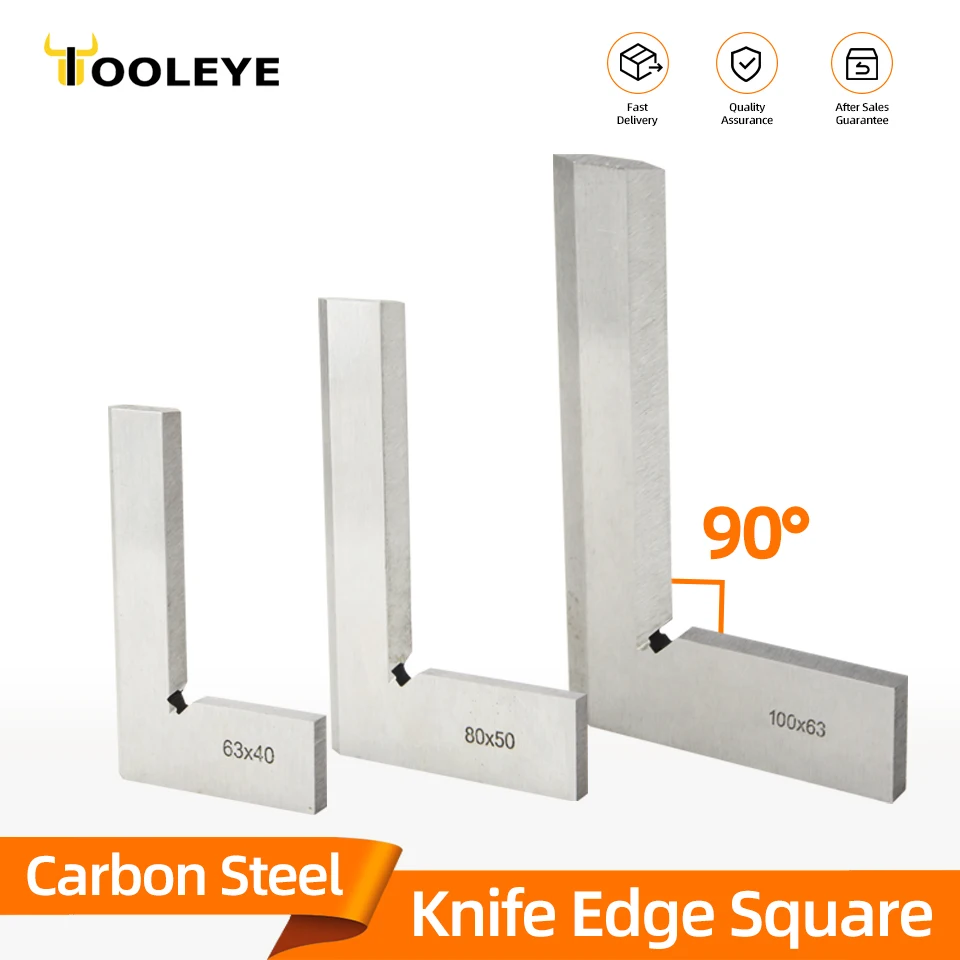 90 Degree Knife Edge Square Ruler For Woodworker Metal Carpentry And ...