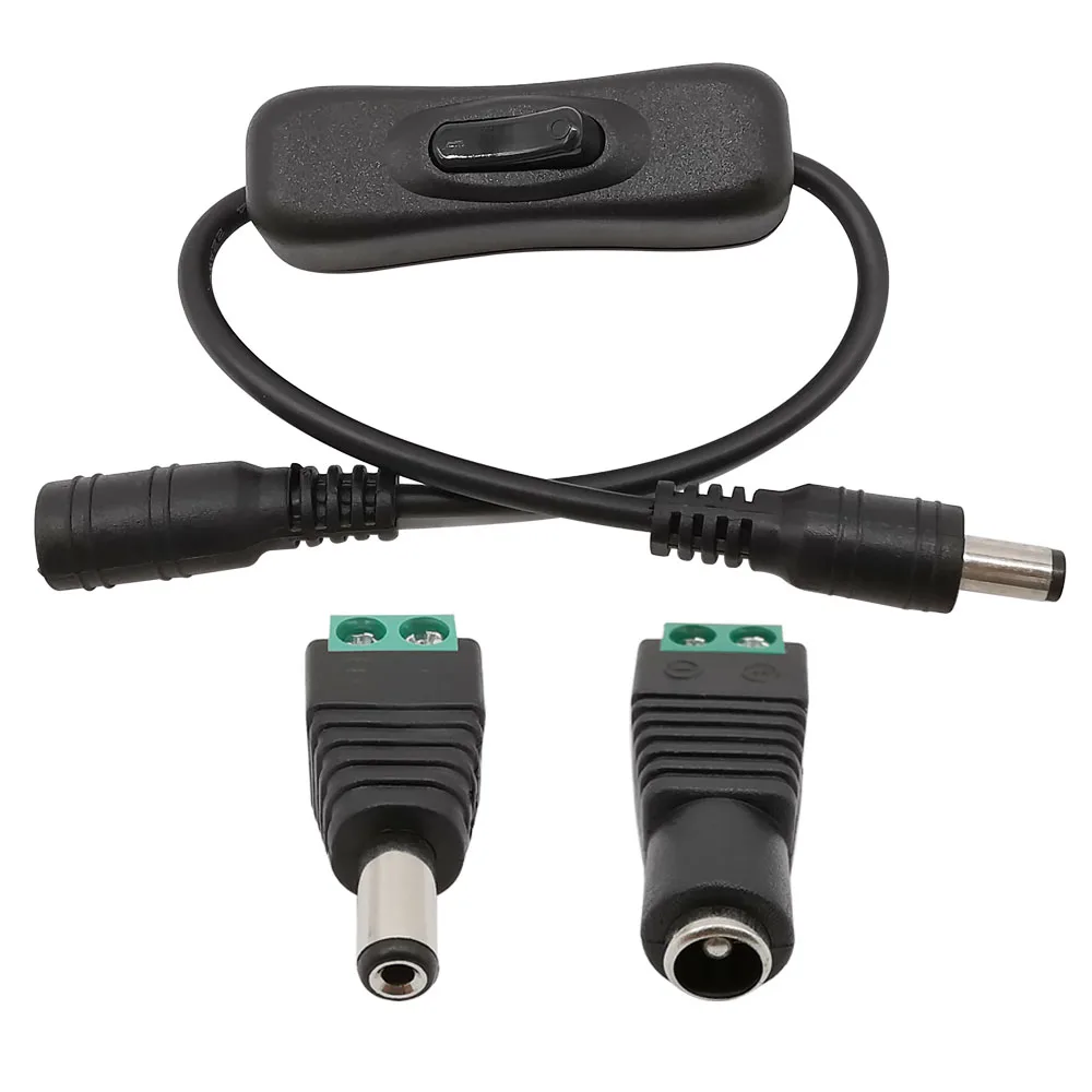 1Set-DC-12V-Inline-304-Switch-Male-Female-Power-Cable-ON-OFF-Switch ...