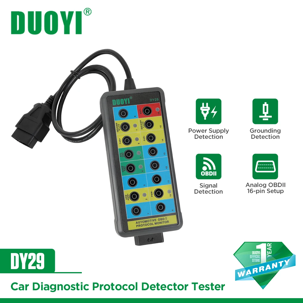 DUOYI-Detector-de-protocolo-de-diagn-stico-automotriz-DY29-probador-Obd2-Breakout-Break-Out-Box ...