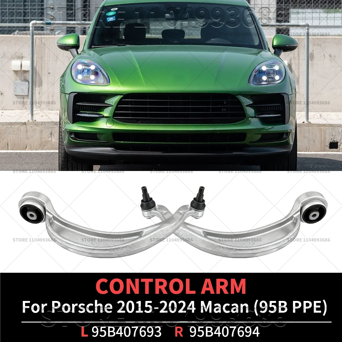 For 2015-2024 Porsche Macan 95B Suspension Trailing Arm OEM 95B407693 ...