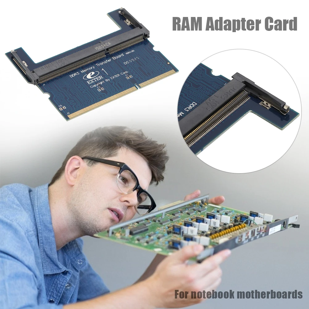 DDR2/DDR3 Laptop SO DIMM a Desktop DIMM adaptador de memoria RAM ...