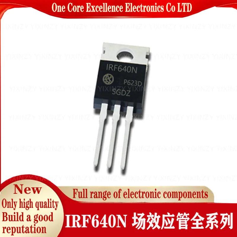 10 piezas IRF520N IRF530N IRF540N IRF630N IRF640N TO220 MOSFET FET diodo triodo integrado IC ...