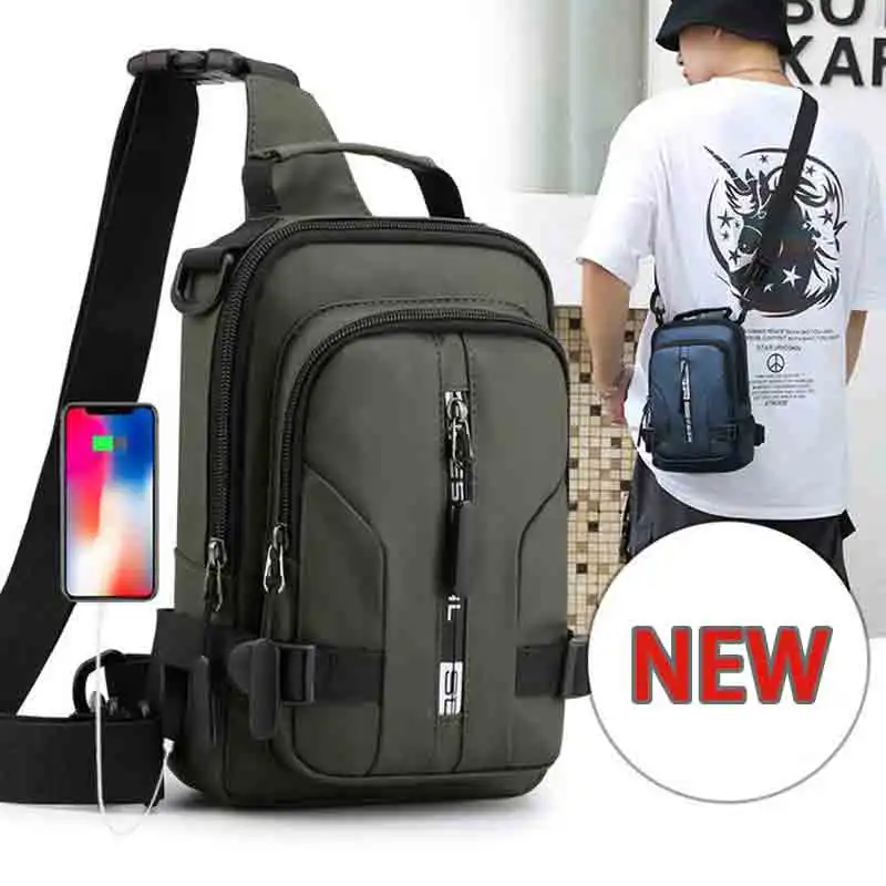 Waterproof-Casual-Chest-Bag-Men-Multifunction-Anti-theft-USB-Charging ...