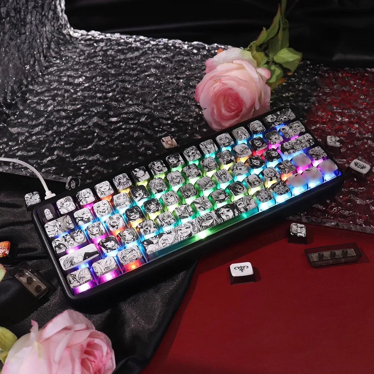 Колпачки для клавиш Mifuny Hentai Keycap Ahego аниме | AliExpress