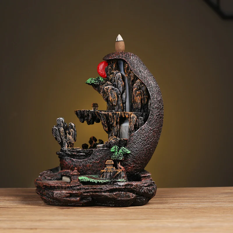 Smoke-Waterfall-Bamboo-Mountain-River-Handicraft-Incense-Burner-Ceramic ...
