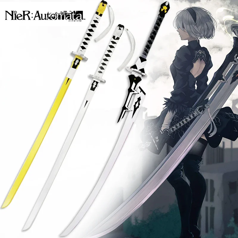 Jogo-NieR-Automata-Long-Wooden-Sword-2B-Cosplay-Arma-Cosplay-Props ...