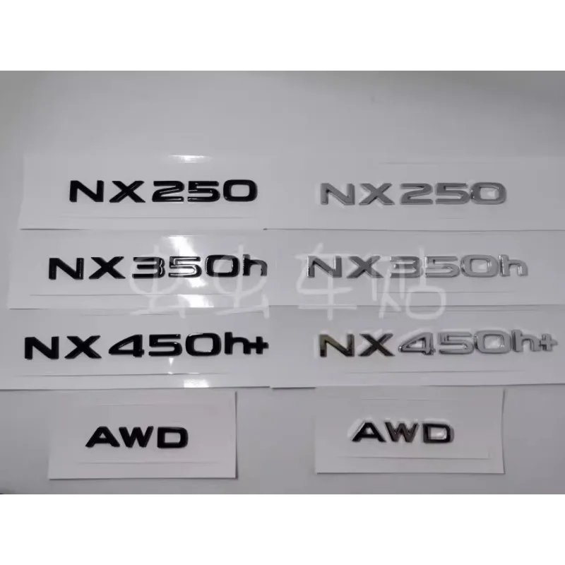 Glossy-Black-3D-ABS-Letters-Number-NX350-450-Emblem-For-Lexus-Car-Trunk ...