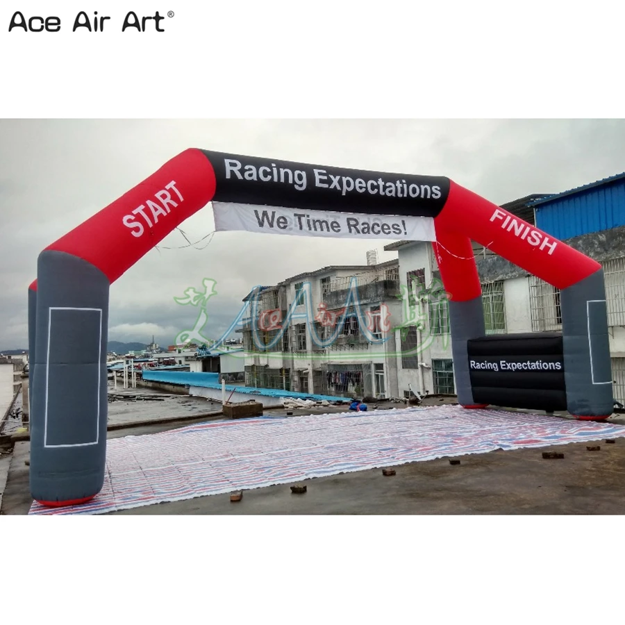 Custom-Giant-4-Legs-Good-Quality-Inflatable-Racing-Arch-With-Hanging ...
