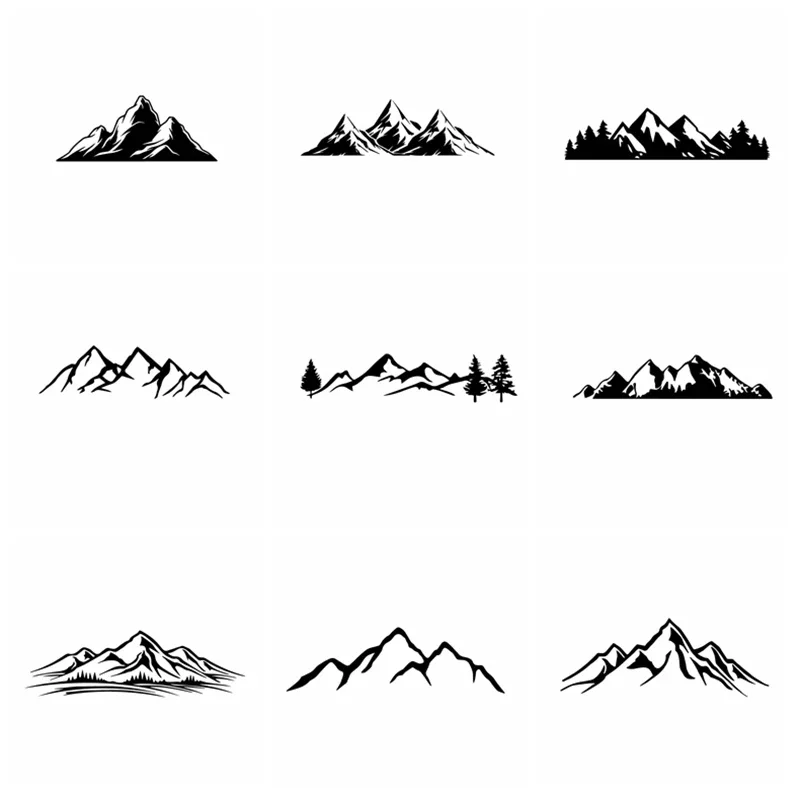 Mountain-Car-Stickers-On-The-Car-Vinyl-Car-Stickers-Cool-Car-Window ...