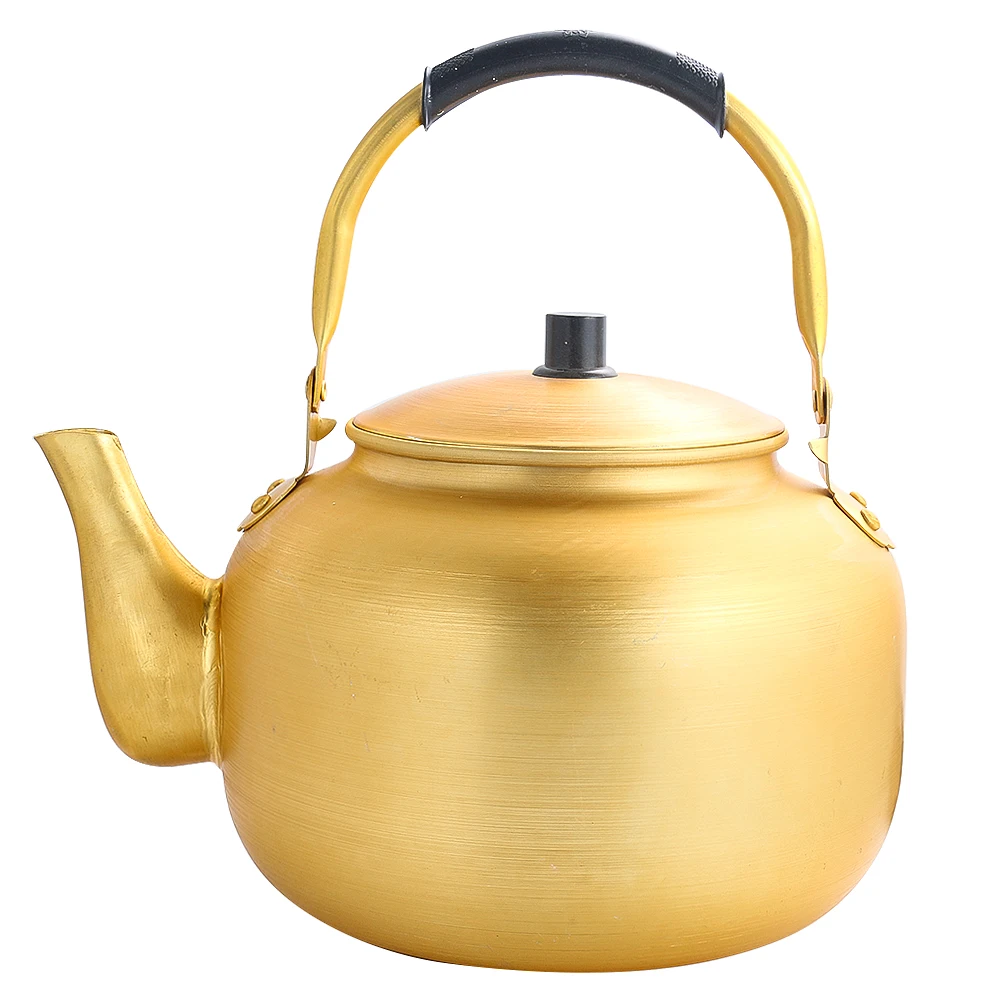 6L-Gold-Aluminum-Kettle-Large-Capacity-Teapot-Gas-Stove-Outdoor-Camping ...