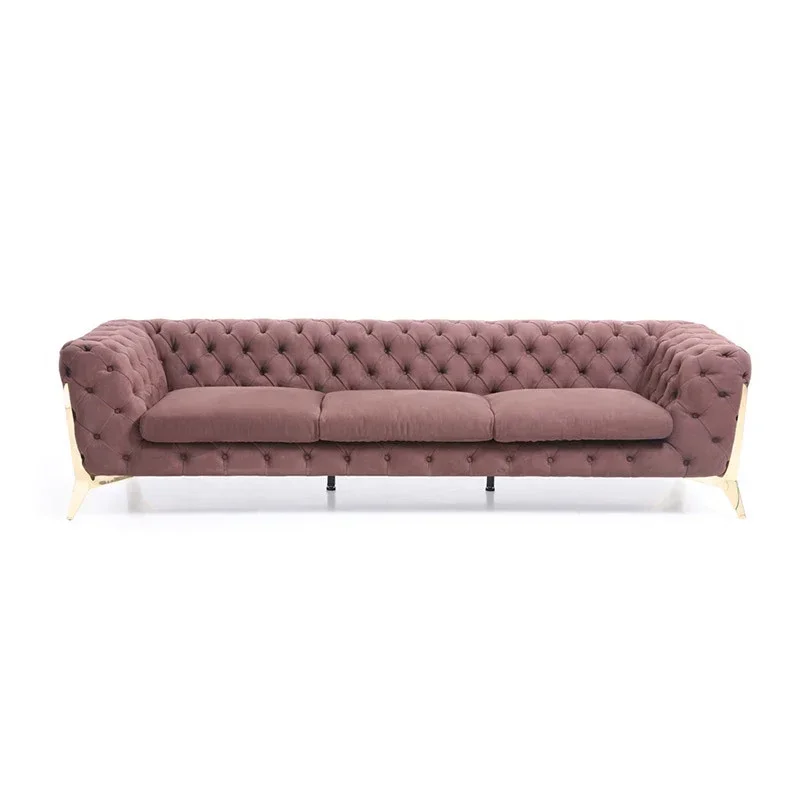 -Modern Furniture Chesterfield Luxury Sectional Sofas Upholstered ...
