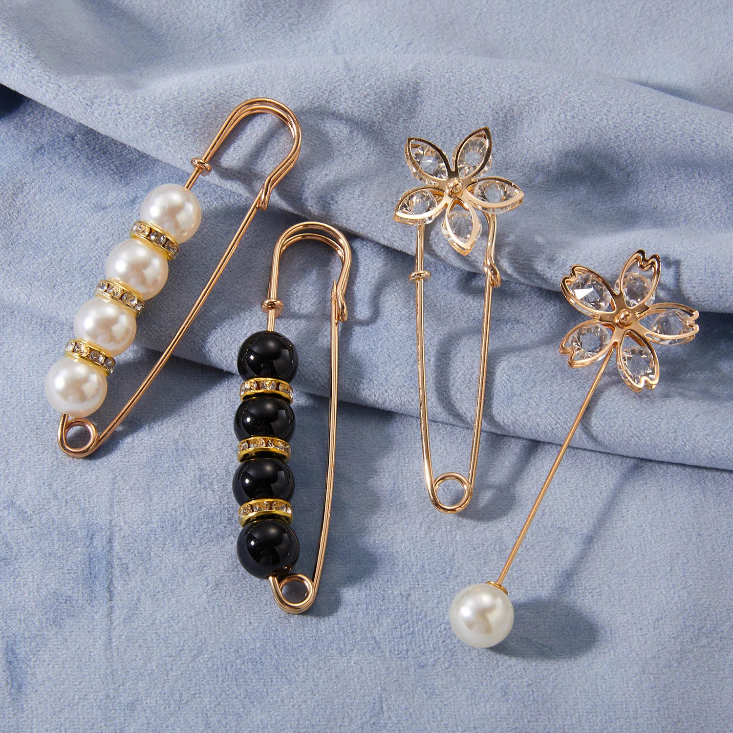 Simulated-Pearl-Brooch-Pins-Set-For-Women-Dress-Sweater-Decorative ...