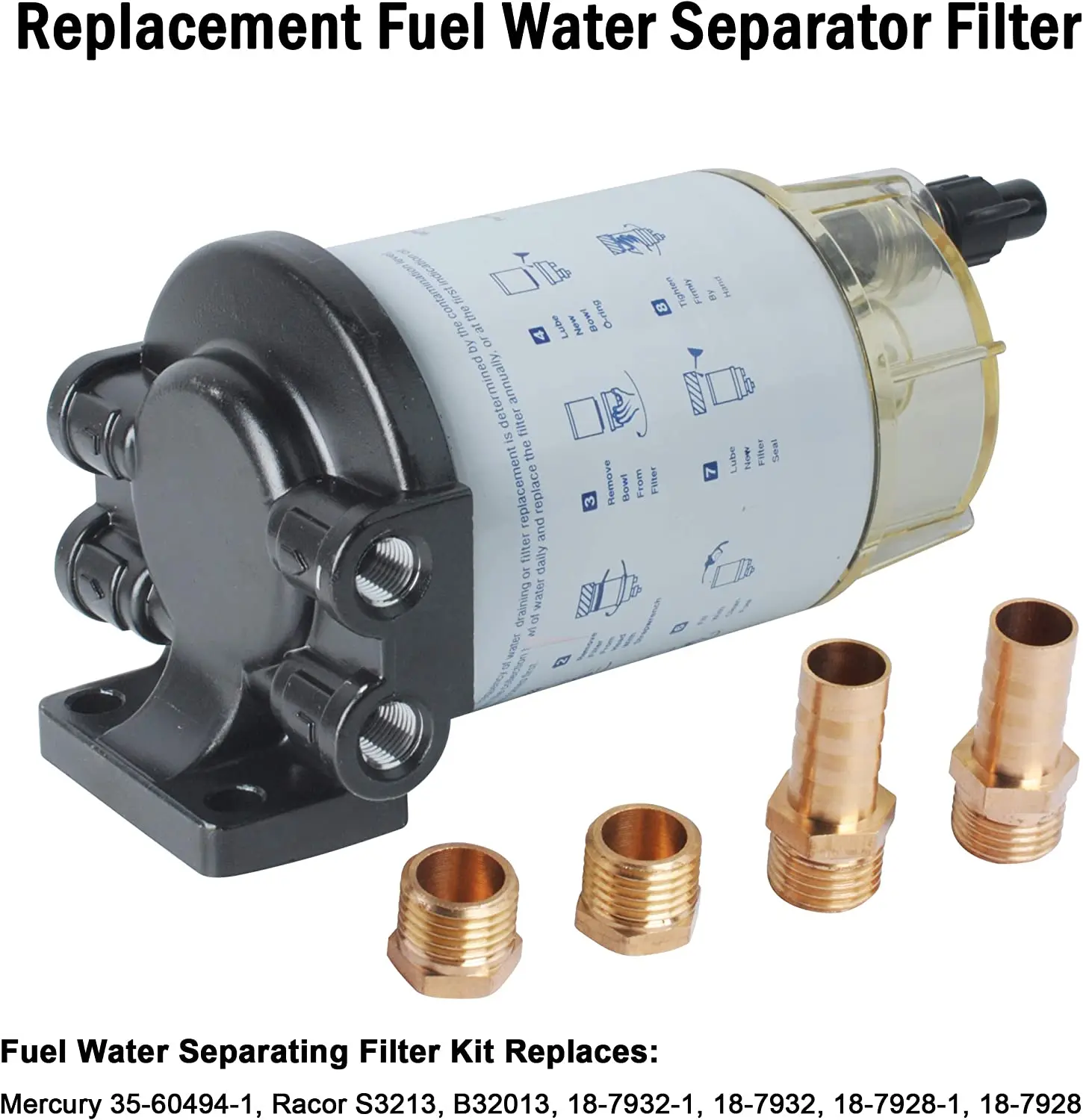 Propane Filter 12- S3213 Fuel Filter Marine Fuel Water Separator ...