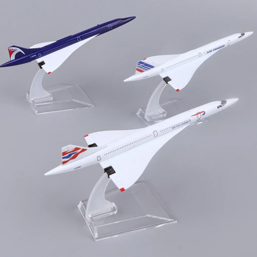 Airplane-Model-Metal-Scale-Plane-1-400-Concorde-Air-France-Made-of ...