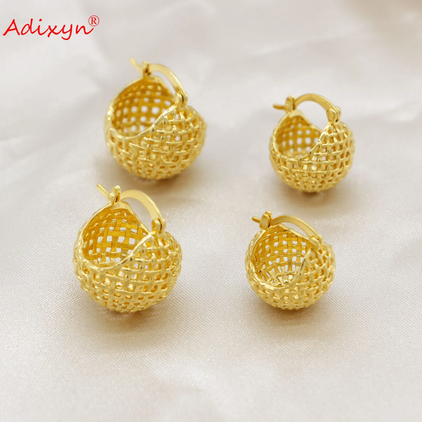 Adixyn-2-Size-Stud-Earrings-for-Women-Girls-Gold-Color-Jewelry-African ...
