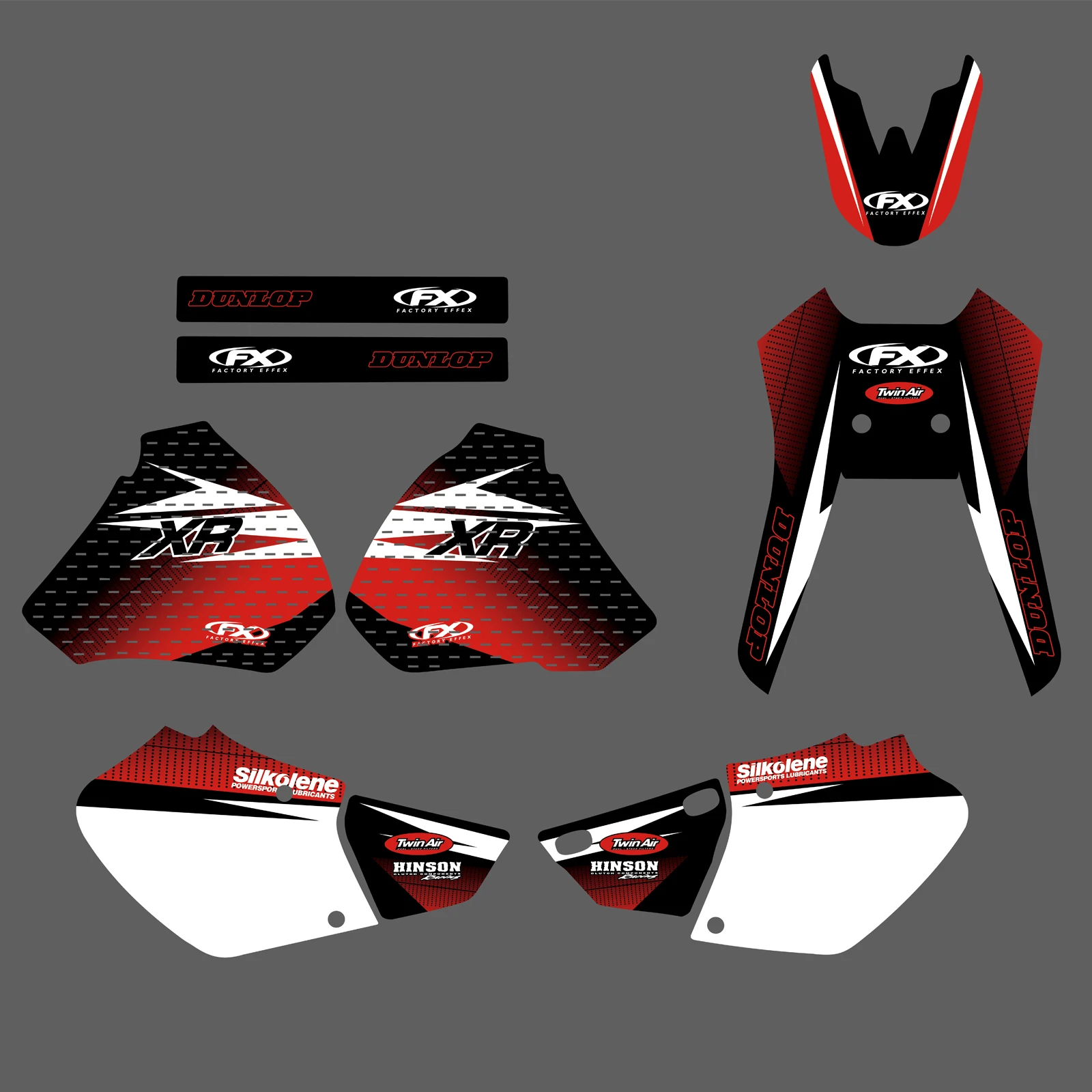 TEAM-GRAPHICS-BACKGROUNDS-DECALS-STICKERS-Kit-for-Honda-XR250-XR400 ...