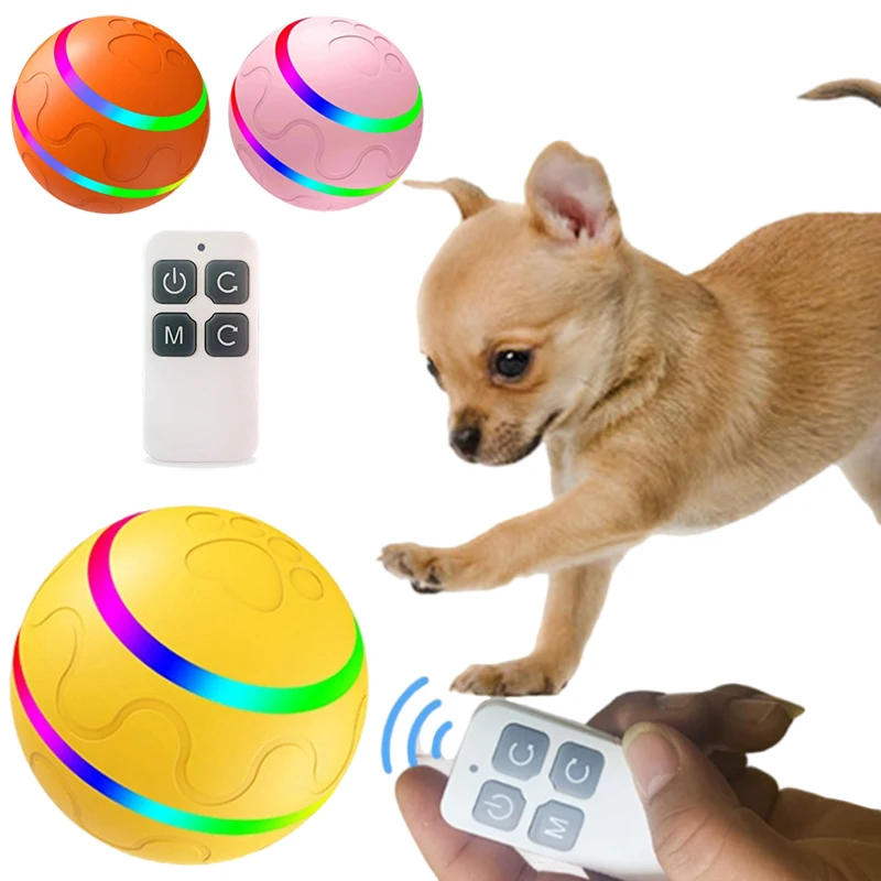 Electric Pet Toy Ball Cat Interactive Toys With Led Automatic Rotating ...