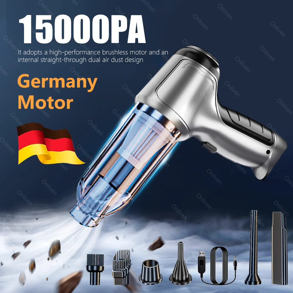 Mini Car Vacuum Cleaner Powerful Cleaning Machine Car Accessories Home ...