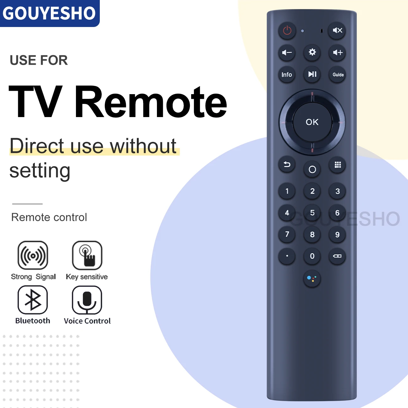 New Voice Bluetooth Remote Control For ZTE ZXV10 B8666 B866 RC-306C-02 ...