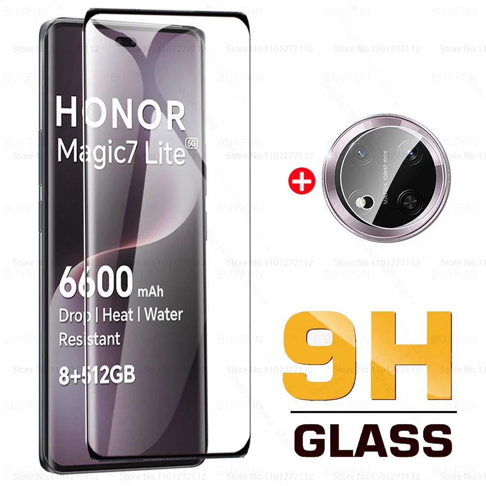 9H Curved Glas For Honor Magic7 Lite Tempered Glass Honor X9c Magic 7 ...