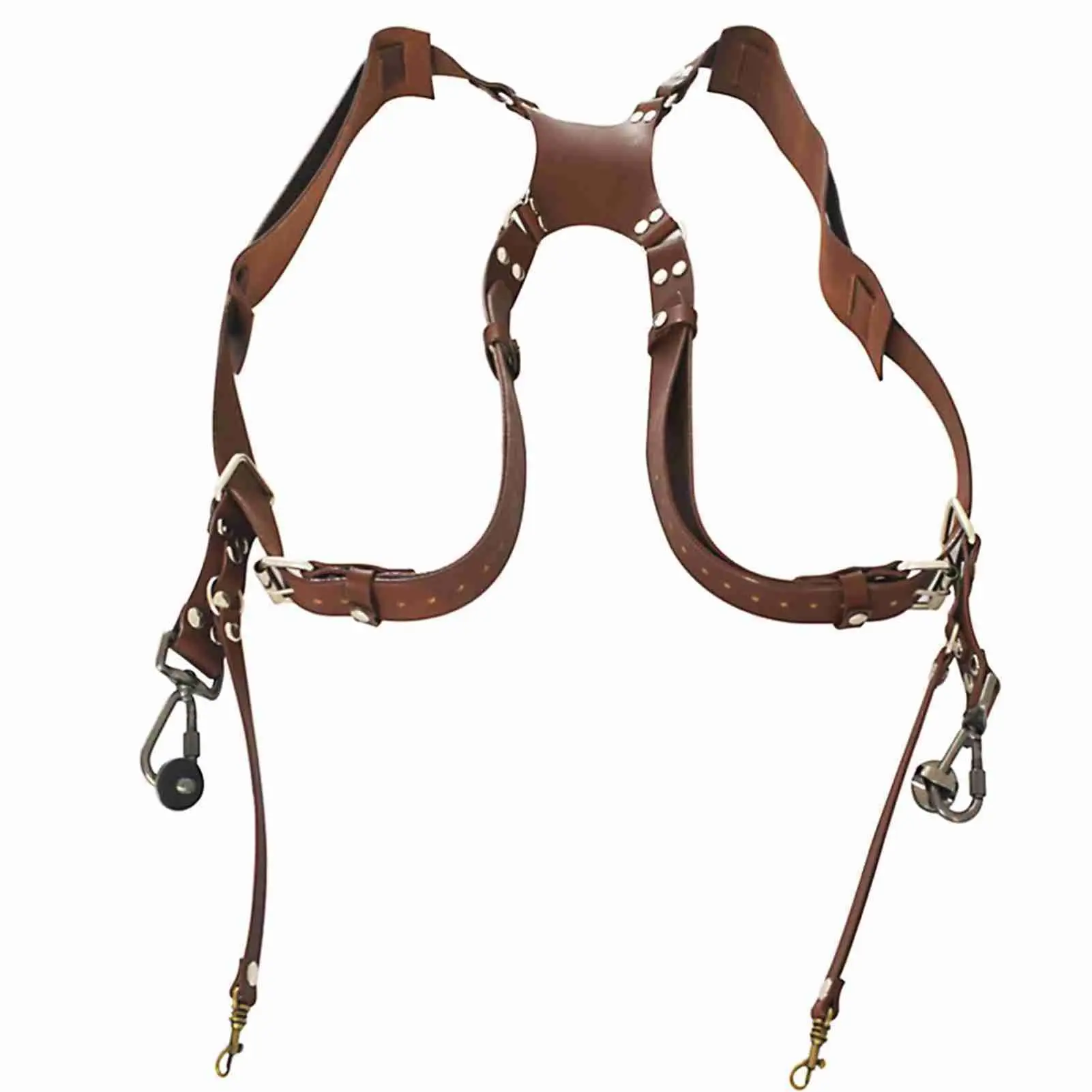 Adjustable-Dual-Leather-Rivet-Camera-Shoulder-Strap-Harness-for-Digital ...