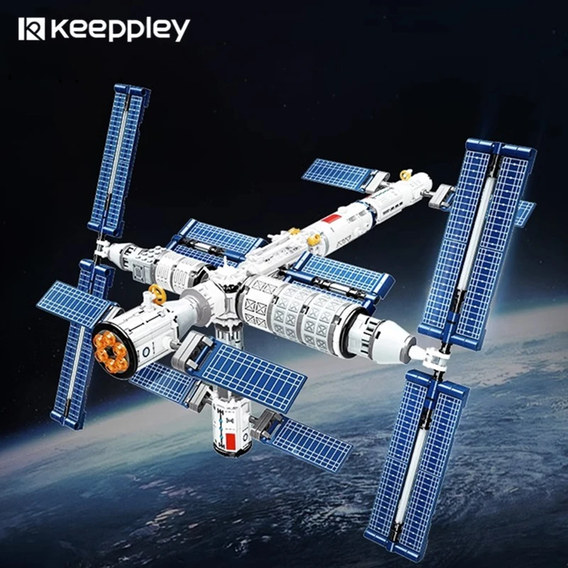 keeppley-China-Space-Station-building-block-aerospace-series-assembled ...