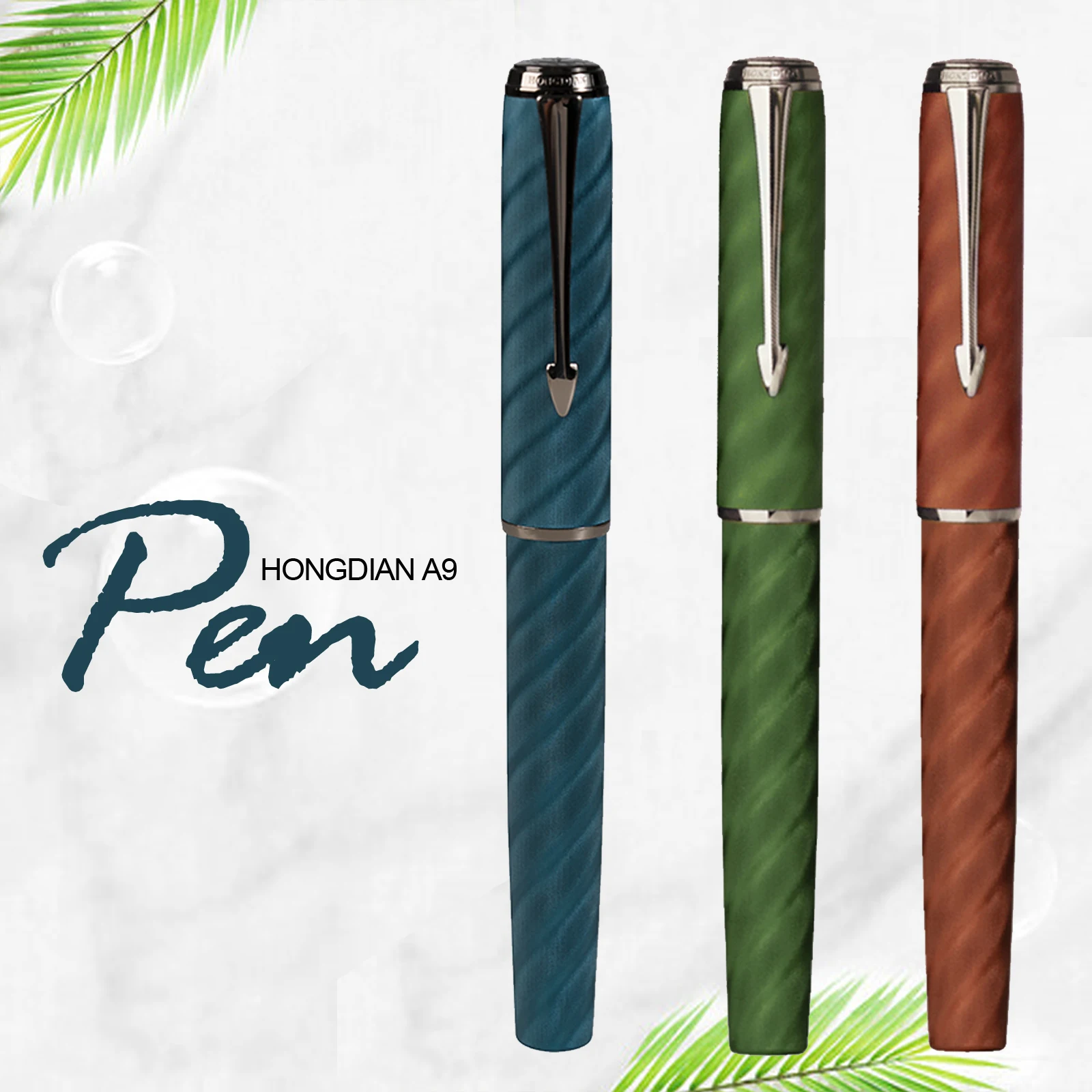 Hongdian-pluma-estilogr-fica-A9-42-EF-F-Nib-letrero-de-Metal-pr-ctica ...