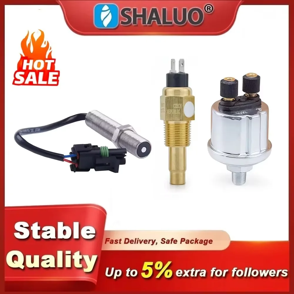 Diesel Generator Water Temperature Sensor 1/8NPT 10Bars Oil Pressure ...