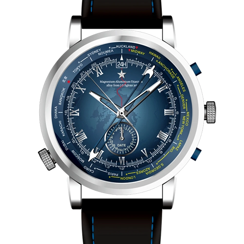 Pilot Watch Military Air Force | Military Pilot Watch Automatic - Watch ...