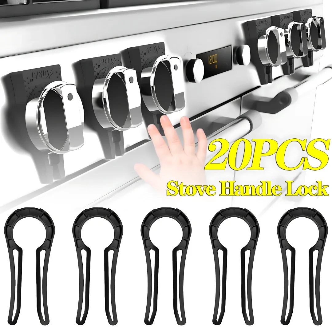 20PCS-Stove-Handle-Lock-Gas-Stove-Knob-Locks-Baby-Proof-Oven-Knob-Lid ...