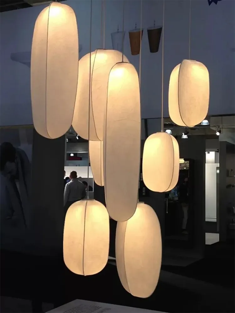 Nordic-Silk-Led-Pendant-Lights-Wabi-Sabi-Pendant-Chandelier-Lighting ...