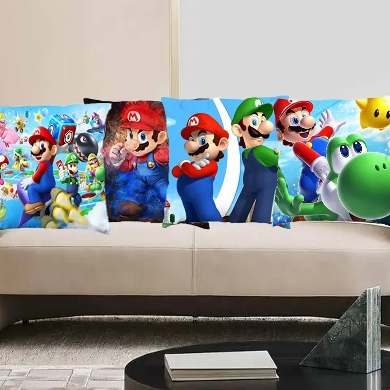 Super-Mario-Throw-Pillow-Sofa-Pillows-Pillowcase-Short-Plush-Cars ...