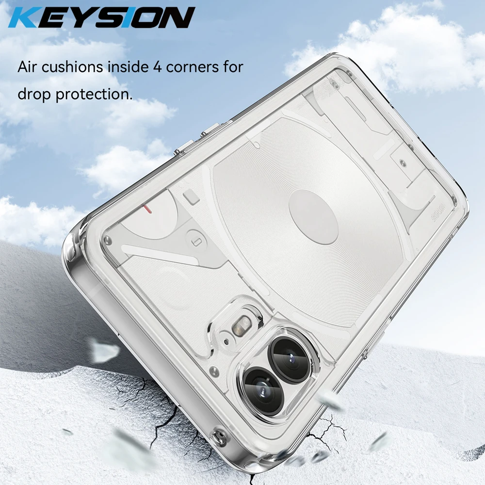 KEYSION-Transparent-Shockproof-Case-for-Nothing-Phone-2-1-Clear-Bumper ...