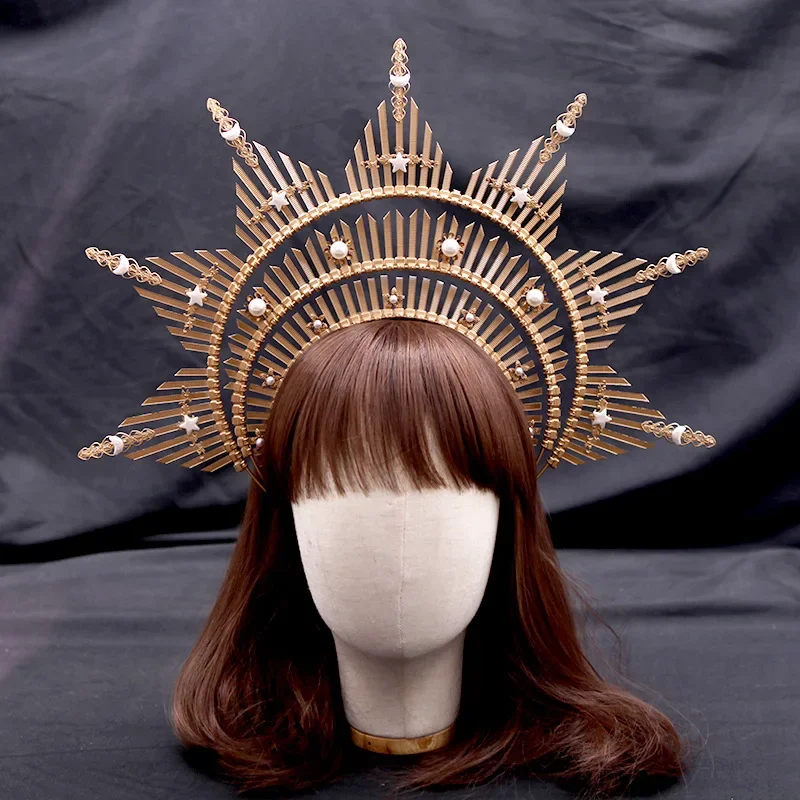 Handmade Multi-layer Halo Crown Headband Zip Tie Spiked Halo Crown ...