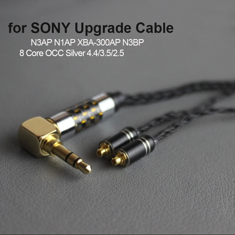 8-Core-Black-cable-for-N3AP-N1AP-XBA-300AP-N3BP-A2-Earphones-Silver ...