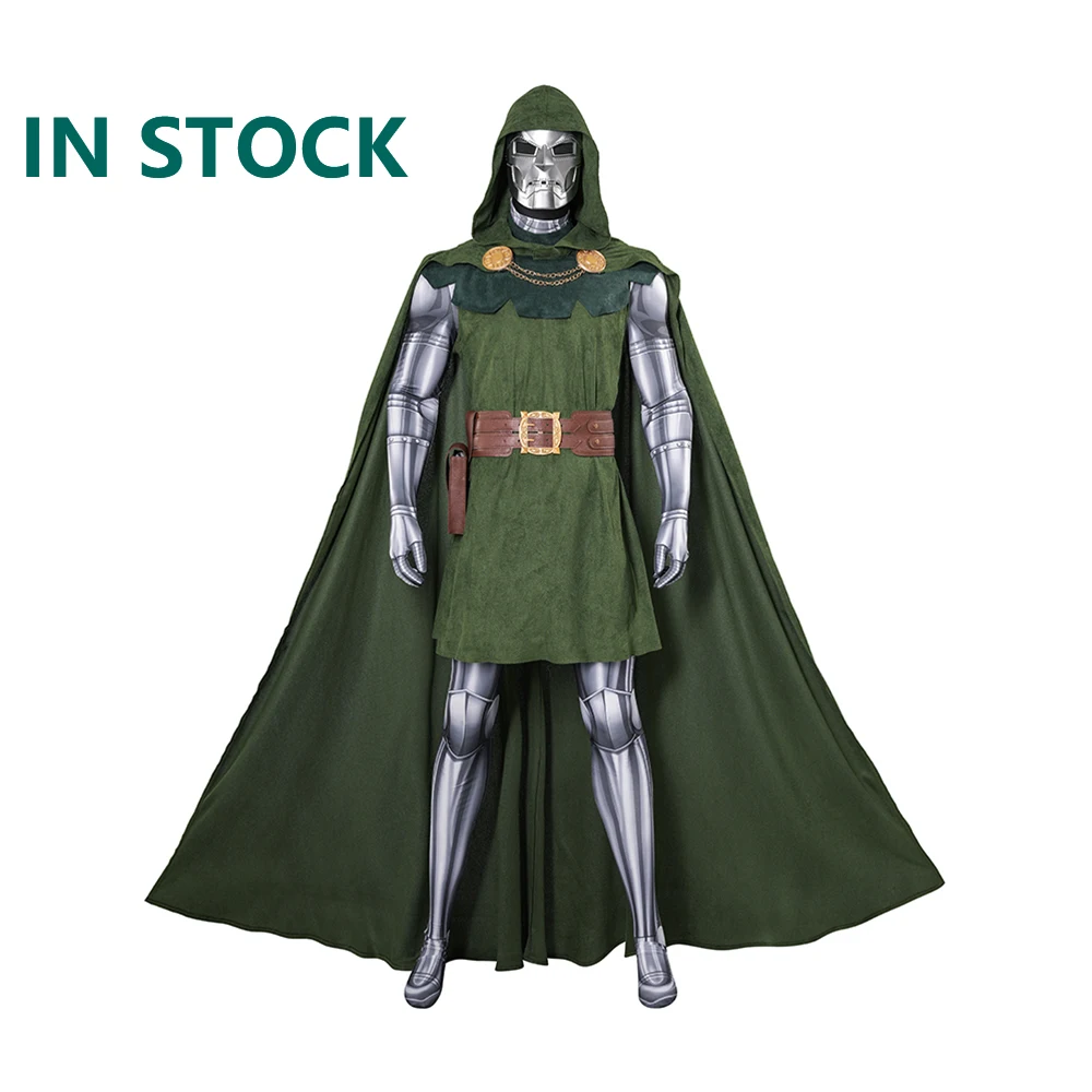 Doctor-Doom-Cosplay-Costumes-Jumpsuit-Cloak-Mask-Fullset-Mens-Victor ...