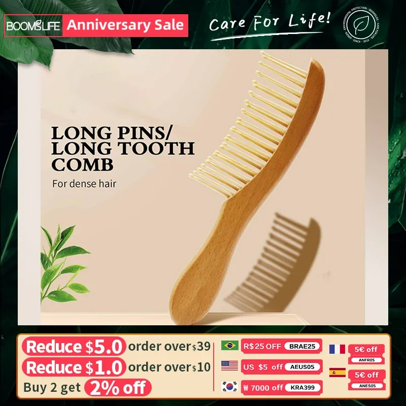 Wood-Comb-Wide-Tooth-Wet-Hair-Combs-Anti-Static-Styling-Comb-for-Long ...