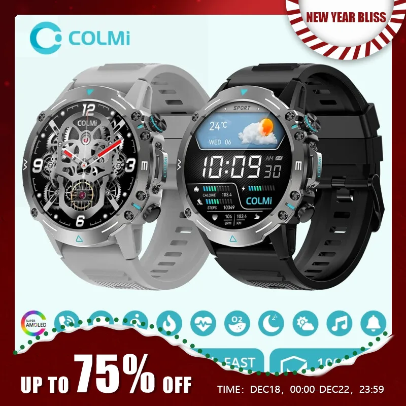 COLMI-M42-Smartwatch-1-43-AMOLED-Display-100-Sports-Modes-Voice-Calling ...