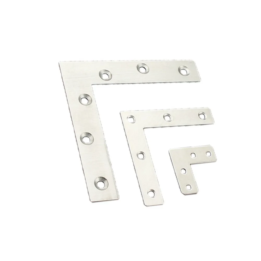 Stainless-Steel-Plain-Angle-Bracket-L-joint-90-Degree-Board-Support ...
