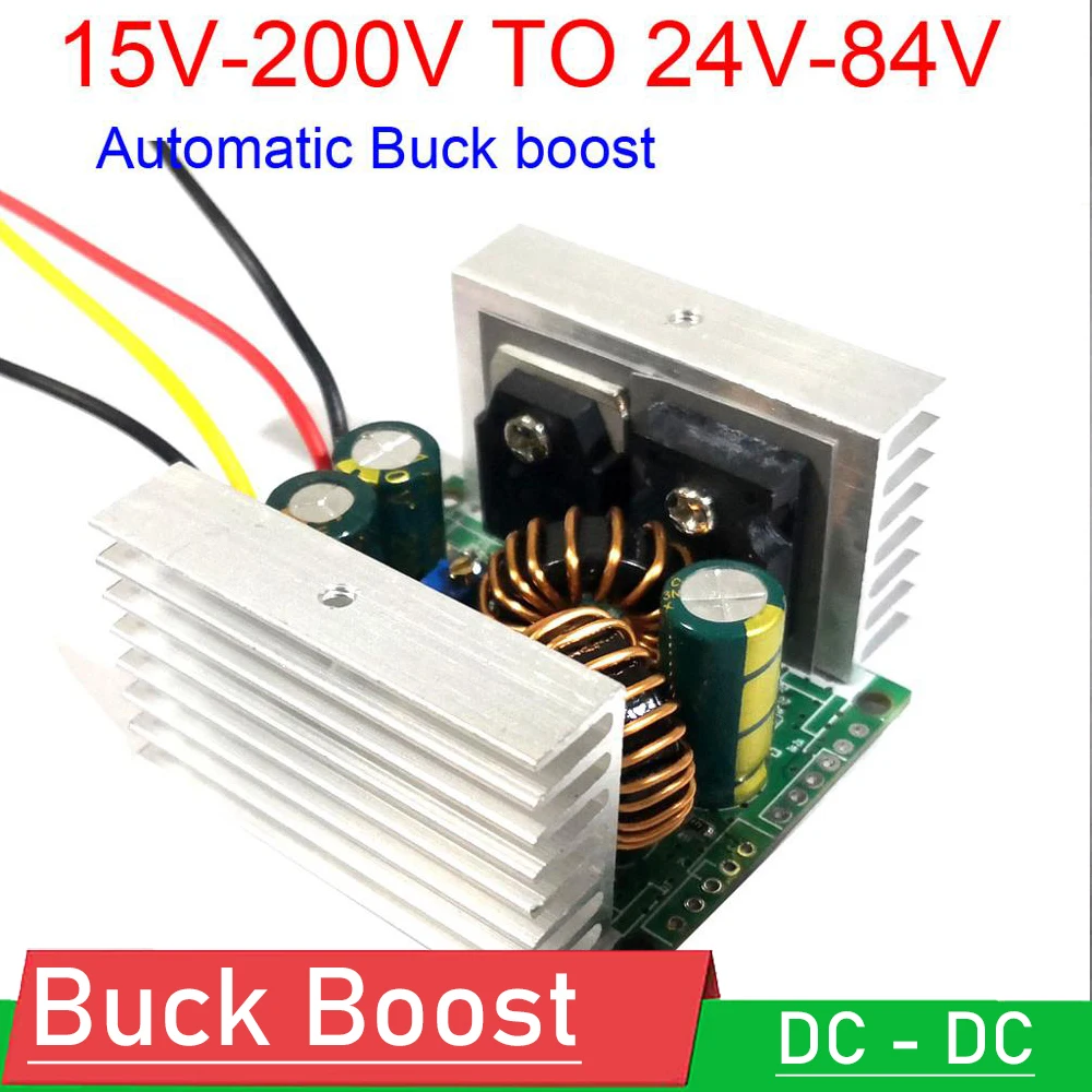 DC-DC Buck boost Converter 15V-200V 96V 84V 72V 60v 48v 36v 19V 24V-96V CC CV Voltage Regulated ...