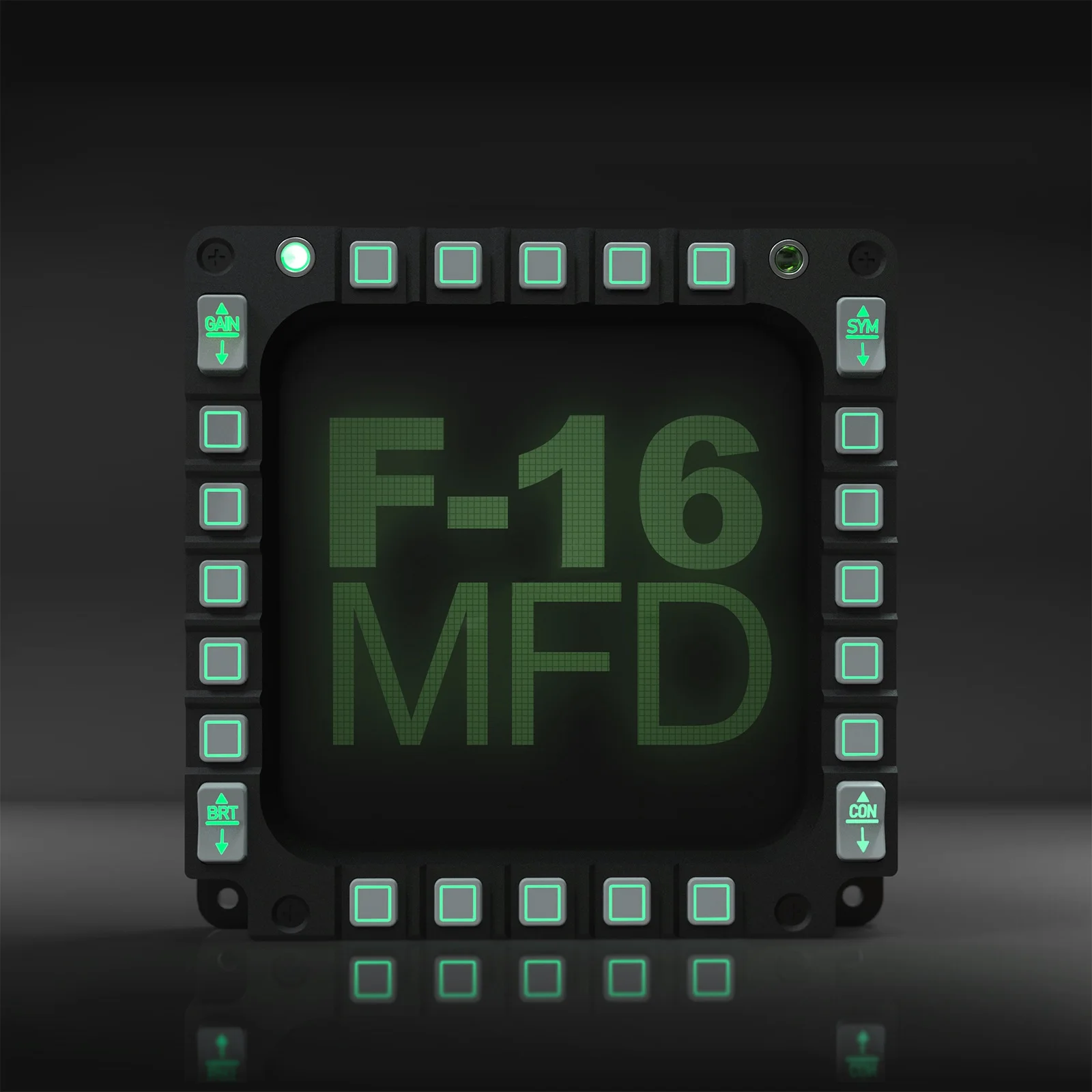 TFT Full Color Screen 600X600 DPI PC USB F16MFD Cockpit Flight ...